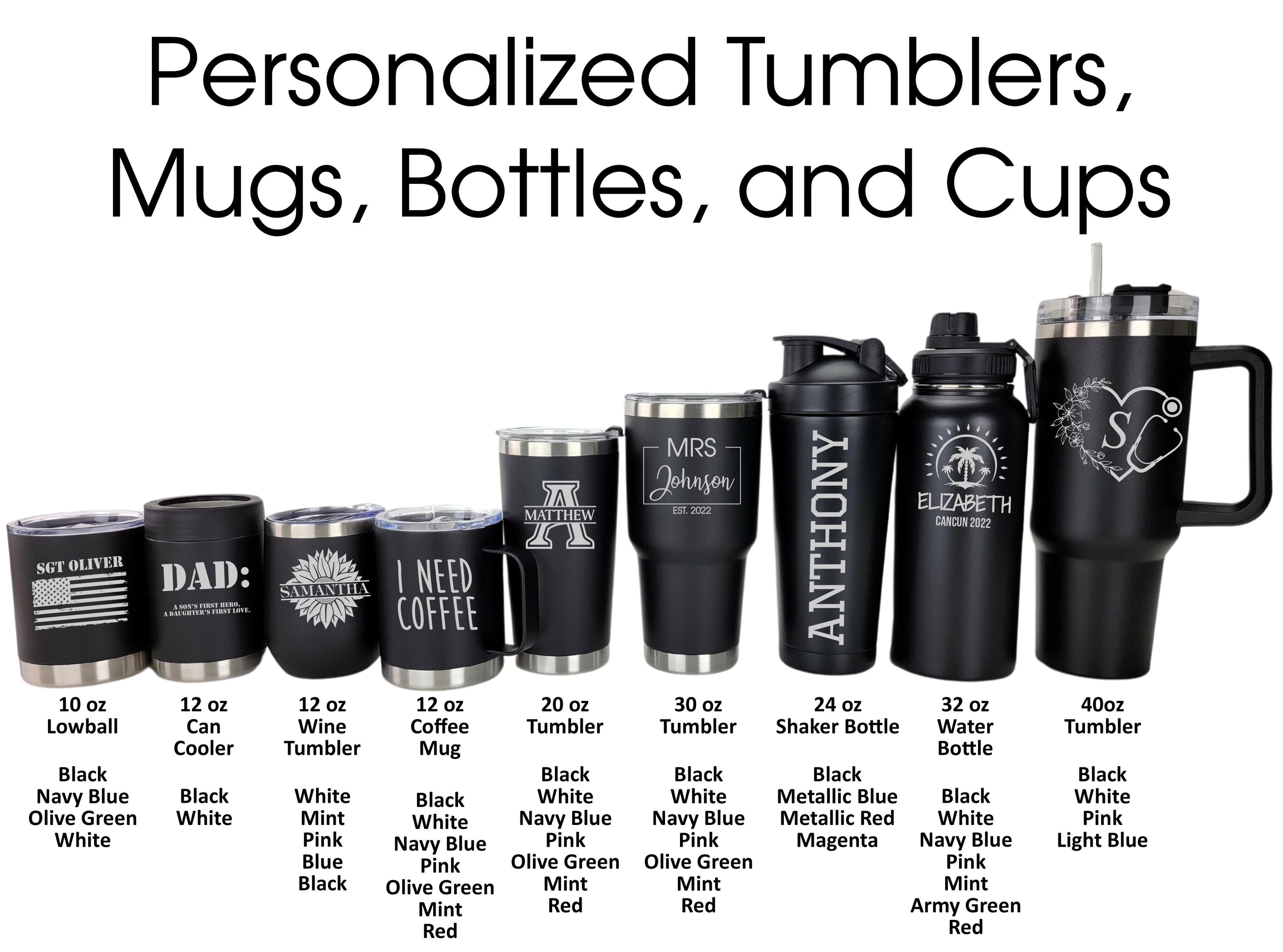 CRU Cups. Laser Engraved Personalized Tumblers and Gifts – CRU CUPS